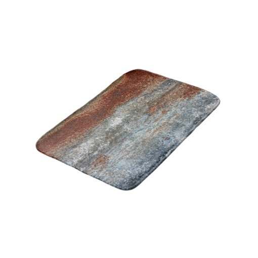 Grunge Brown Rust Texture Pattern Bath Mat | Zazzle