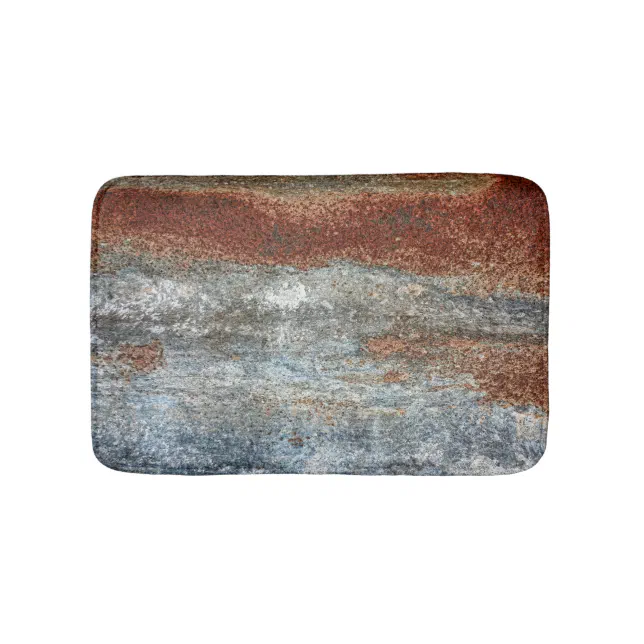 Grunge Brown Rust Texture Pattern Bath Mat | Zazzle