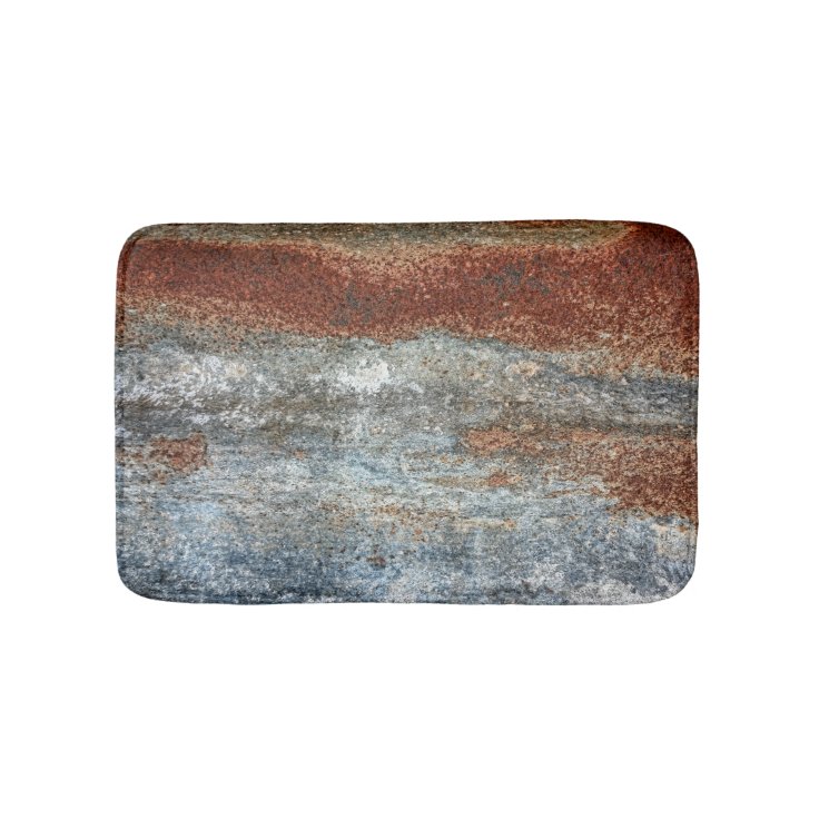Grunge Brown Rust Texture Pattern Bath Mat | Zazzle