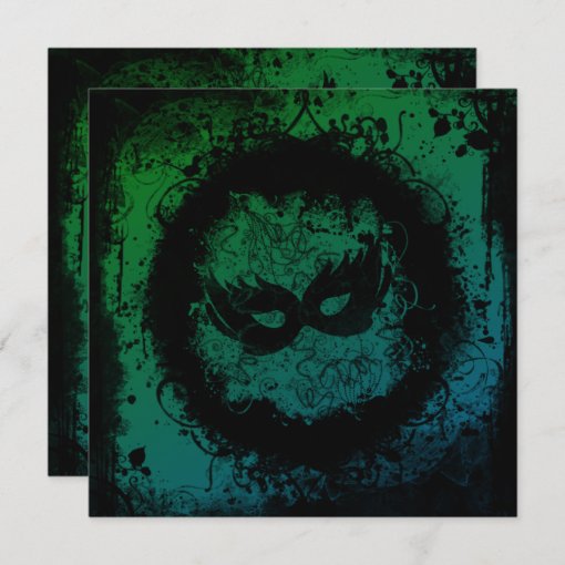Grunge Carnaval Invitation | Zazzle