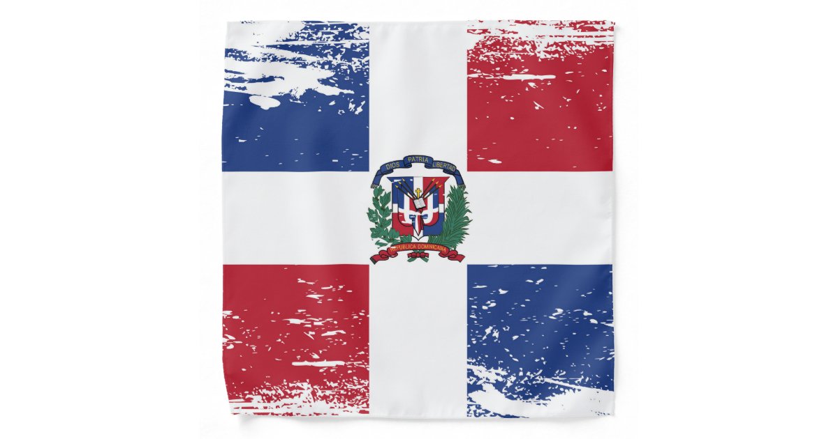 Grunge Dominican Republic Flag Bandana | Zazzle