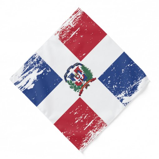 Grunge Dominican Republic Flag Bandana | Zazzle