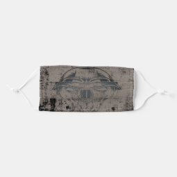 Grunge Face Skull Adult Cloth Face Mask | Zazzle