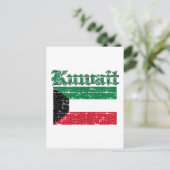 Grunge Flag of Kuwait Postcard | Zazzle