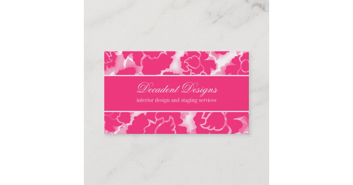 Grunge Floral Decadence Business Card | Zazzle