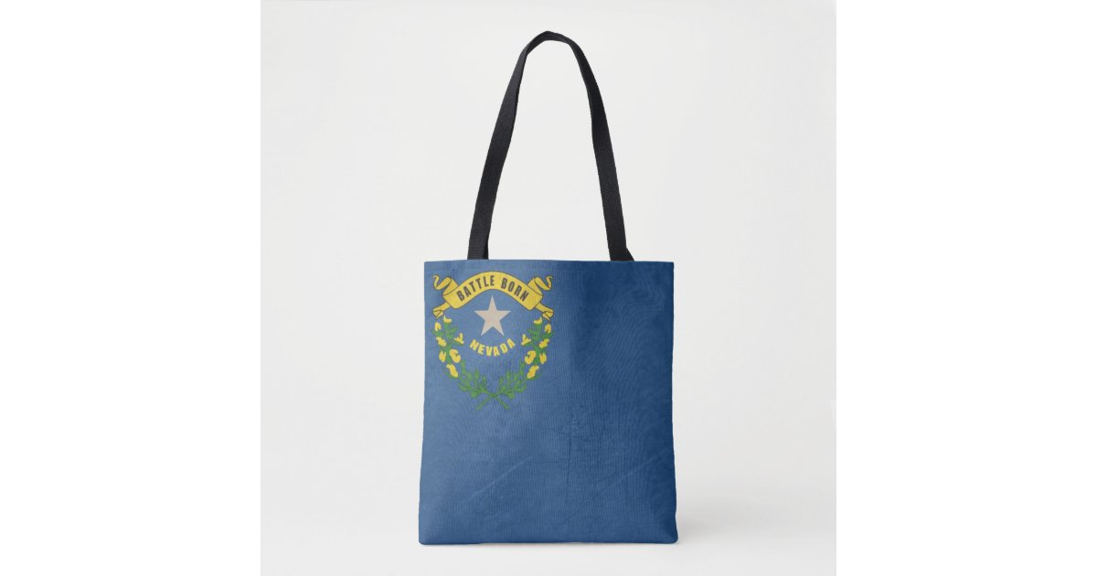 Grunge illustration of Nevada state flag Tote Bag | Zazzle