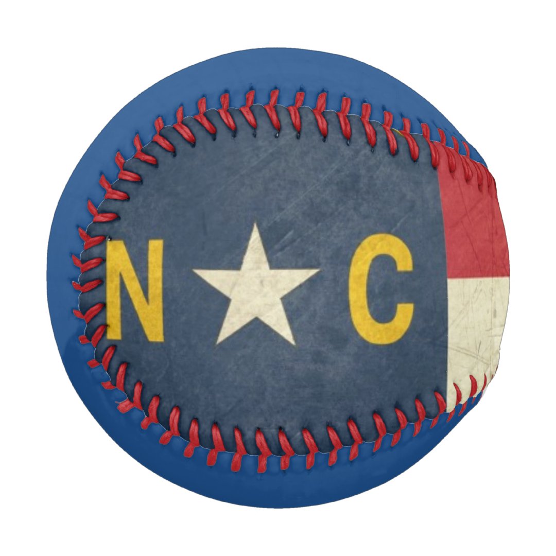 Grunge illustration of North Carolina Baseball | Zazzle