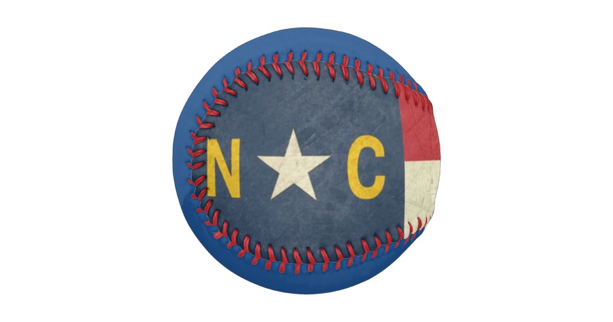 Grunge illustration of North Carolina Baseball | Zazzle