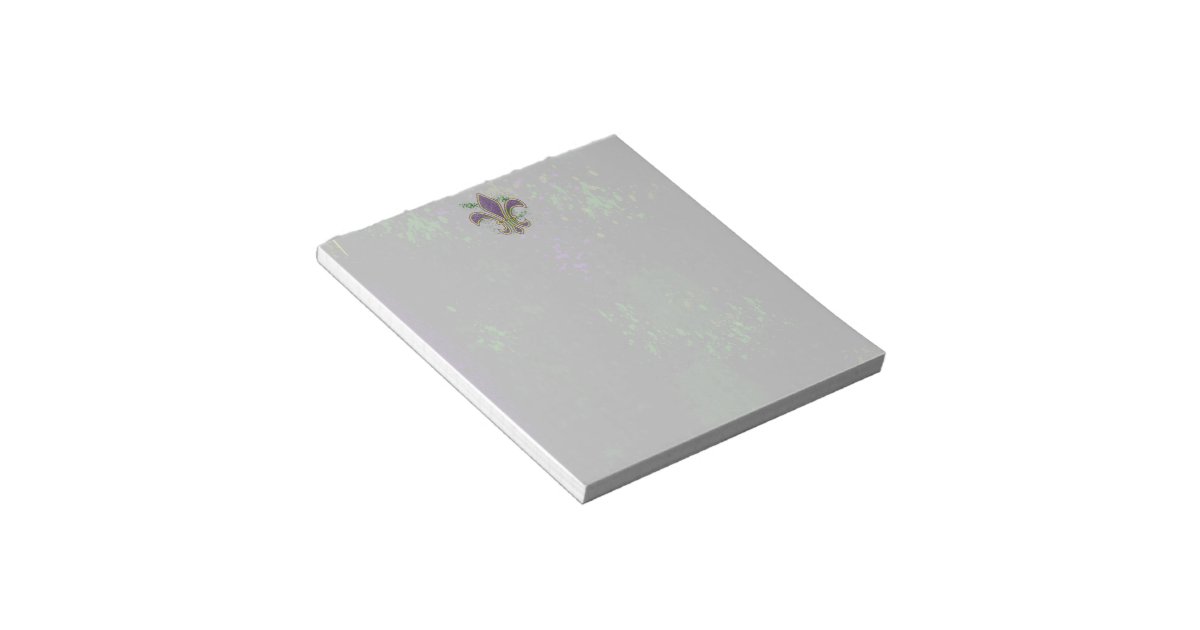 Grunge Mardi Gras Notepad | Zazzle