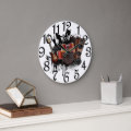 Grunge Musical Large Clock | Zazzle