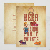 Grunge Oktoberfest German Party Invitation | Zazzle