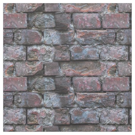 Brick Wall Pattern Fabric | Zazzle