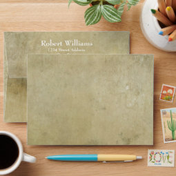 Grunge Old paper Vintage Mailing Return Address Envelope | Zazzle