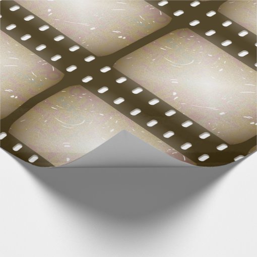 Grunge Old Scratched Film Wrapping Paper | Zazzle