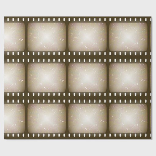Grunge Old Scratched Film Wrapping Paper | Zazzle