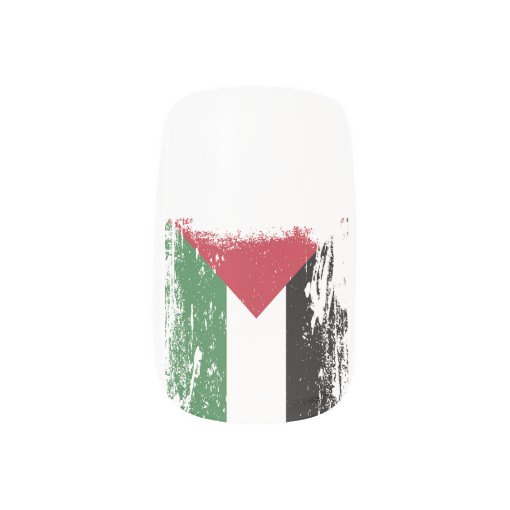 Grunge Palestine Flag Minx Nail Art | Zazzle