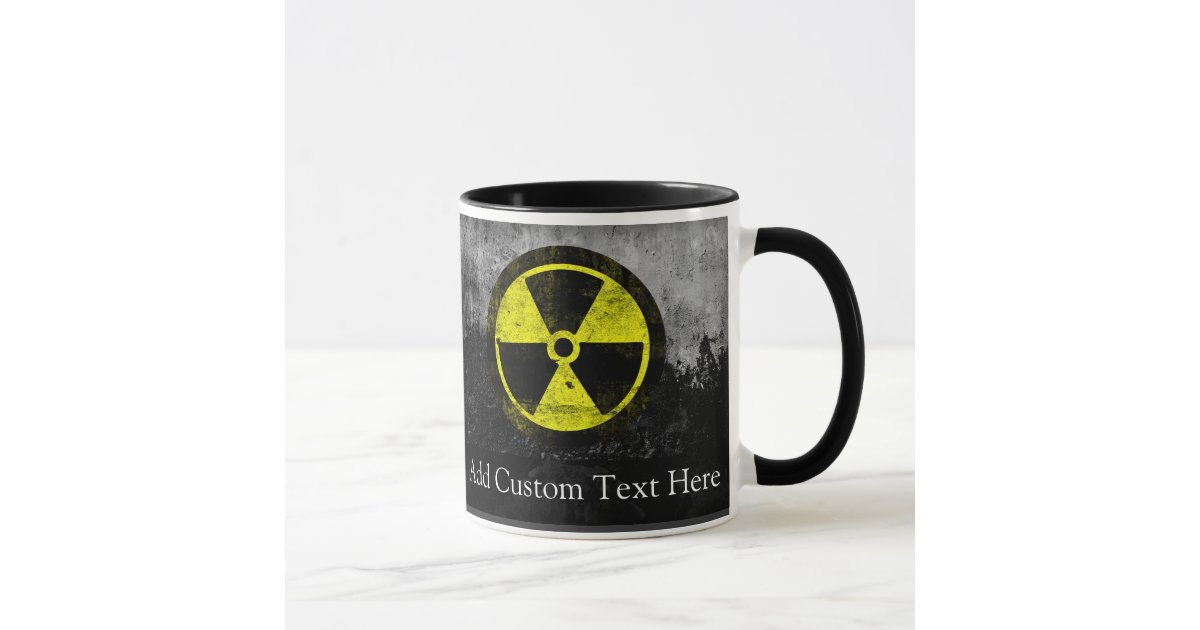 Grunge Radioactive Symbol Mug | Zazzle