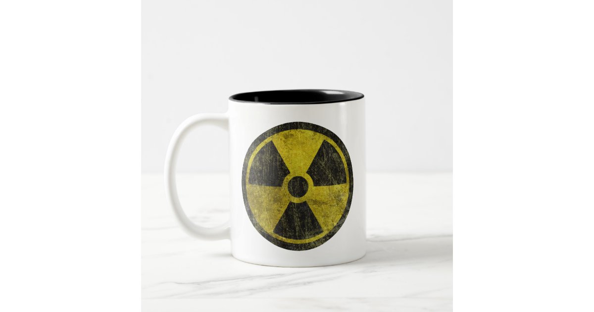 Grunge Radioactive Symbol Two-Tone Coffee Mug | Zazzle