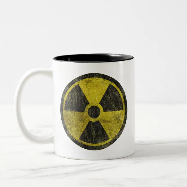 Grunge Radioactive Symbol Two-Tone Coffee Mug | Zazzle