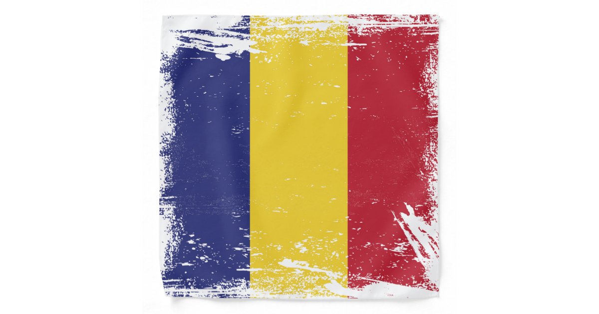 Grunge Romania Flag Bandana | Zazzle