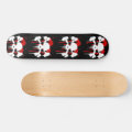 Grunge Skull And Bones Pattern Skateboard | Zazzle