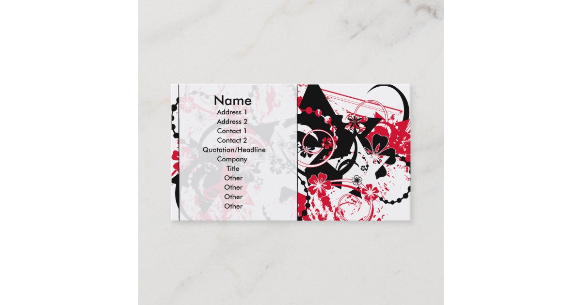 grunge stars business card | Zazzle