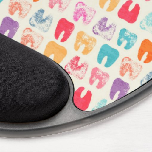 Grunge Tooth Pattern Gel Mouse Pad | Zazzle