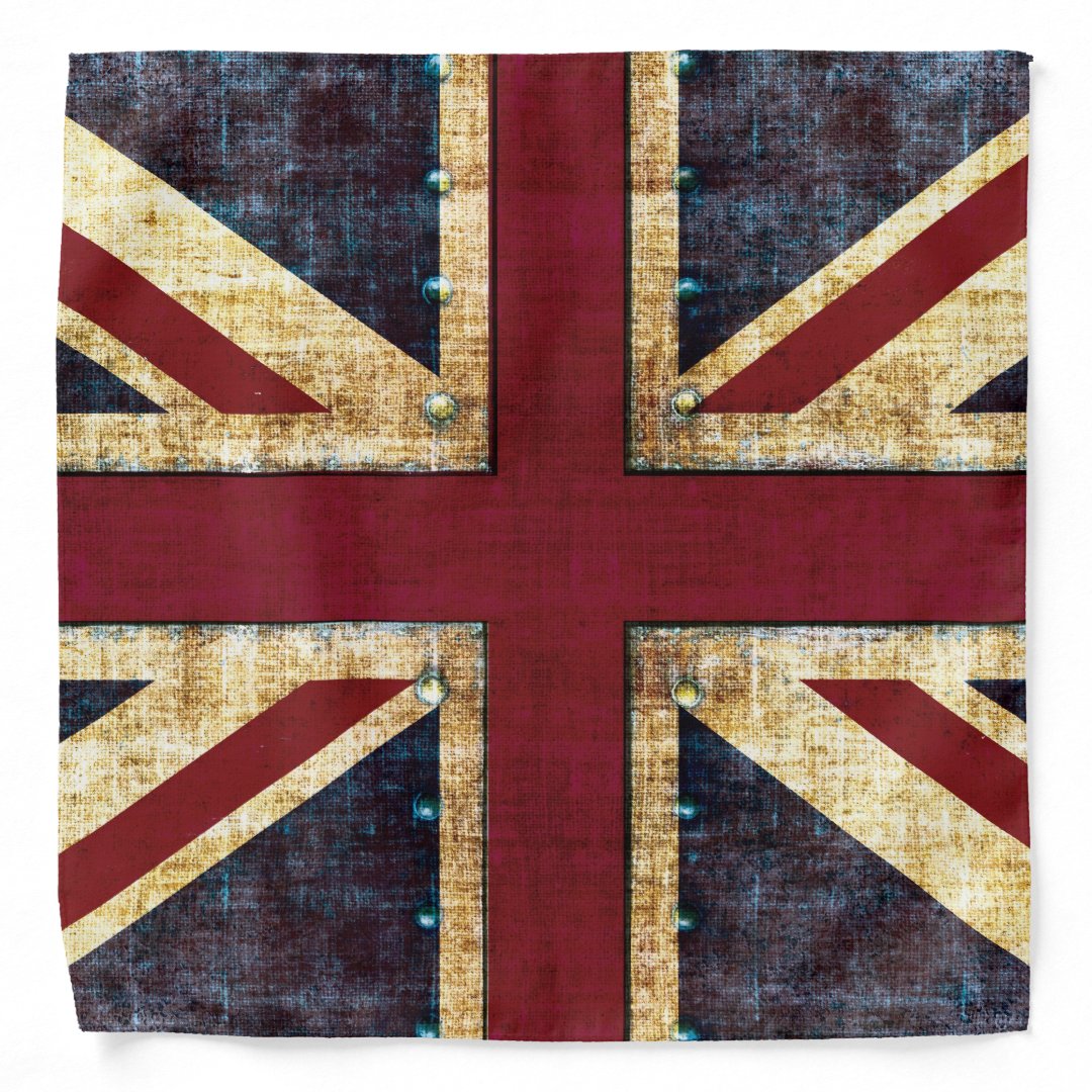 grunge Union Jack Bandana | Zazzle