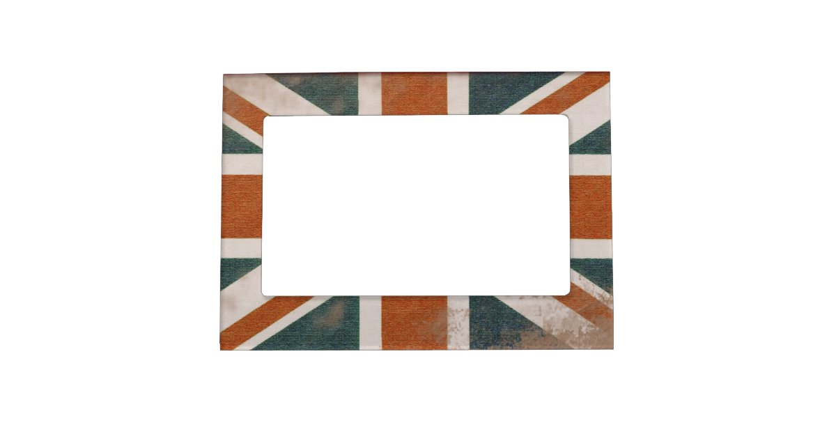 Grunge Union Jack photo frames | Zazzle