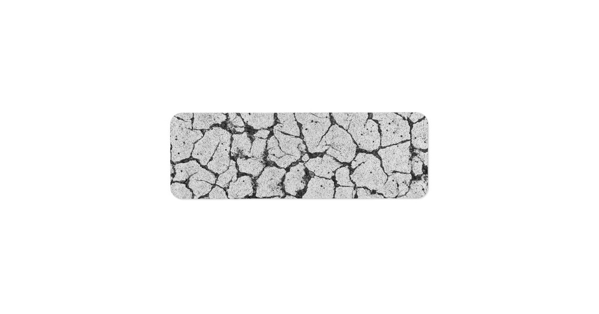 Grungy Cracked Paint Concrete Label | Zazzle