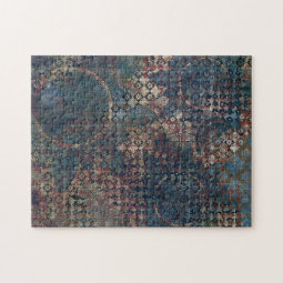 Grungy Patterns with Messy Patchwork of Textures Jigsaw Puzzle | Zazzle