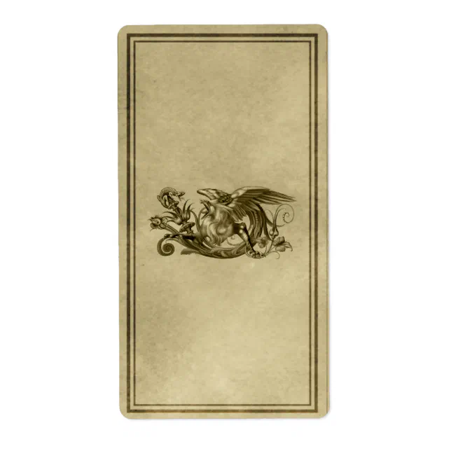 Gryphon Apothecary Label | Zazzle