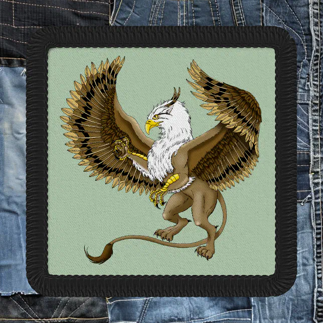 Gryphon Fantasy Griffin Mythology Patch | Zazzle