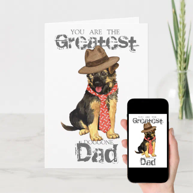 GSD Dad Card | Zazzle