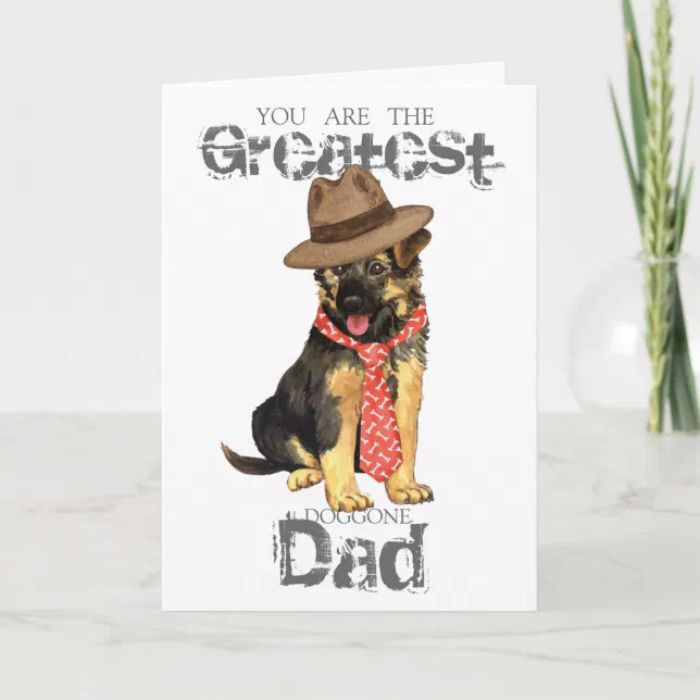 GSD Dad Card | Zazzle