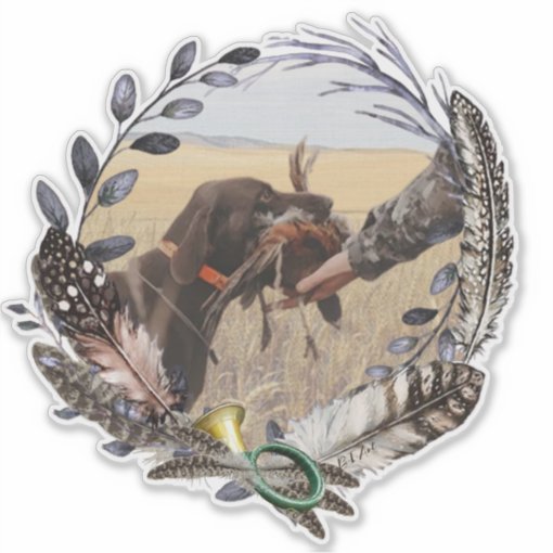 GSP, A hunter's partner in the field Sticker | Zazzle