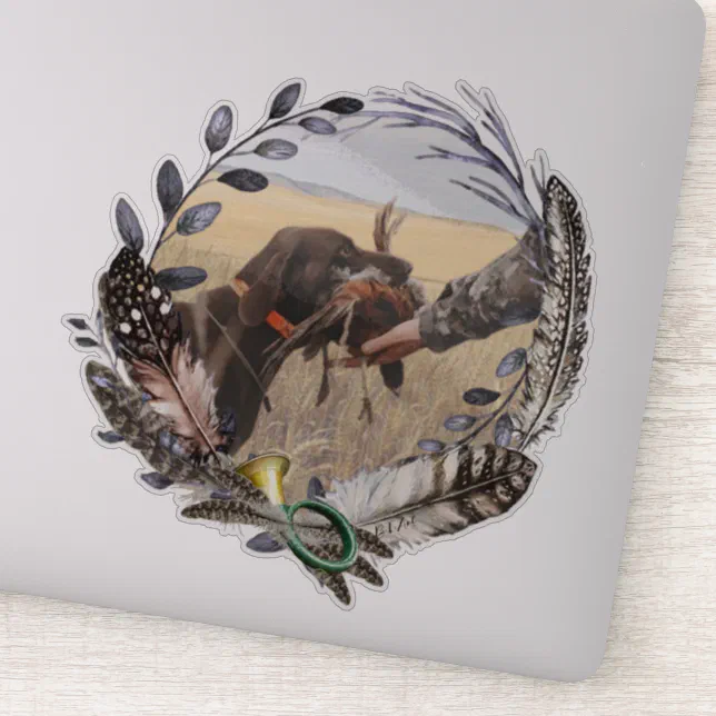 GSP, A hunter's partner in the field Sticker | Zazzle