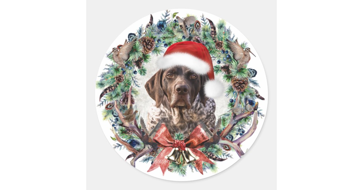 Gsp Christmas Classic Round Sticker | Zazzle