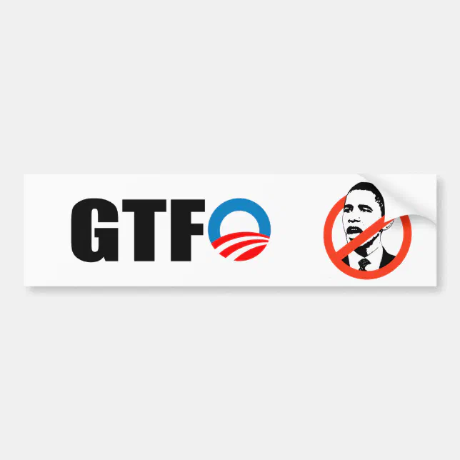 GTFO BUMPER STICKER | Zazzle