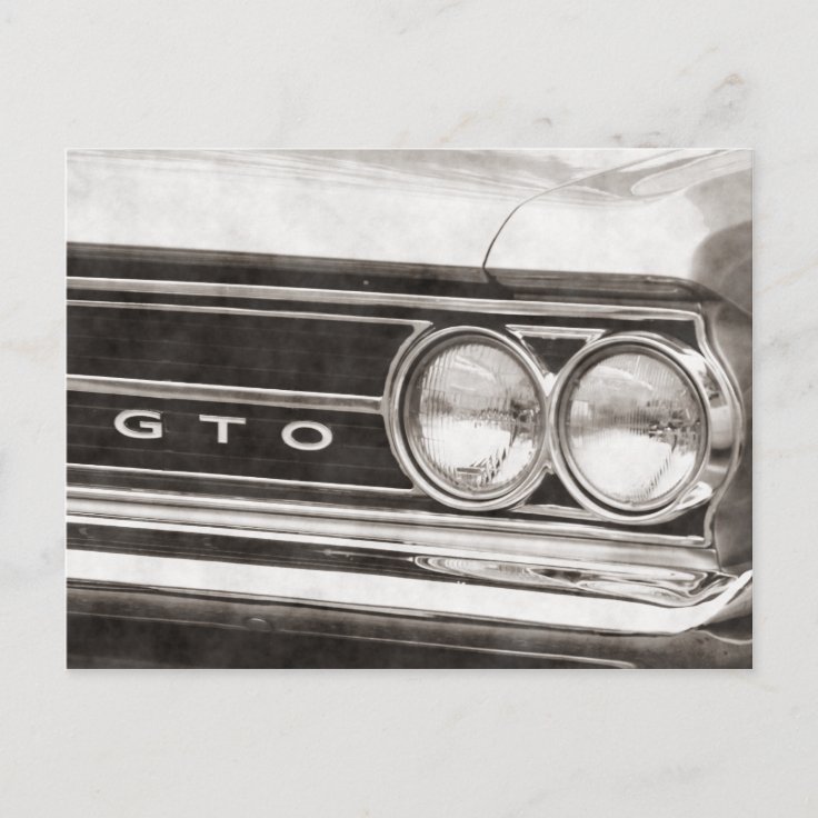GTO Classic Car Postcard | Zazzle