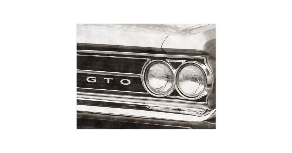 GTO Classic Car Postcard | Zazzle.com