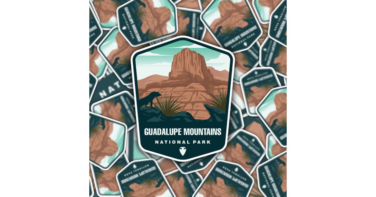 Guadalupe Mountain National Park | Die-Cut Sticker | Zazzle