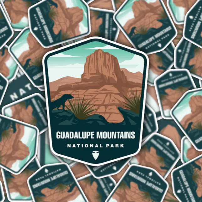 Guadalupe Mountain National Park | Die-Cut Sticker | Zazzle