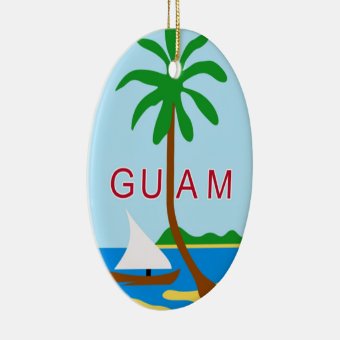 GUAM - emblem/flag/coat of arms/symbol Ceramic Ornament | Zazzle