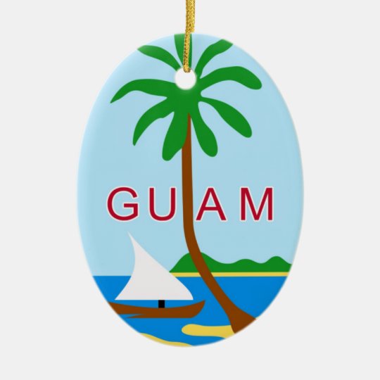 GUAM - emblem/flag/coat of arms/symbol Ceramic Ornament | Zazzle.com