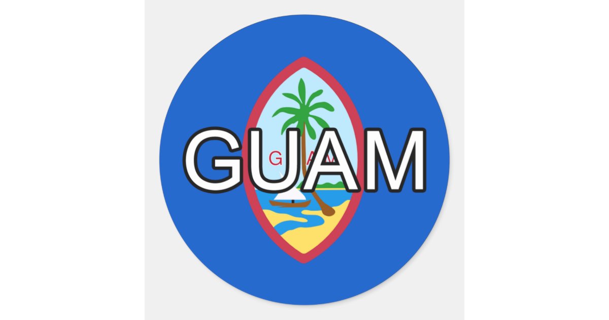 Guam Euro Sticker | Zazzle