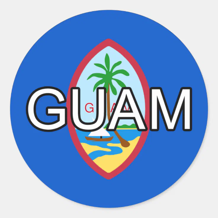 Guam Euro Sticker | Zazzle