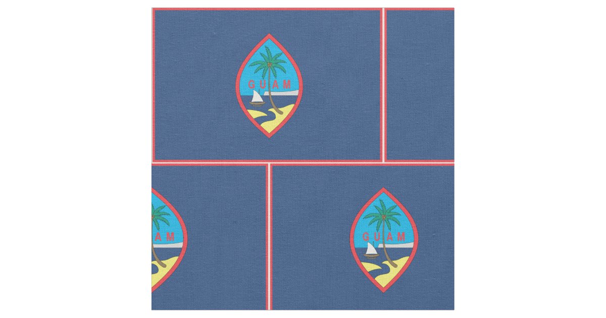 GUAM Flag - Fabric | Zazzle