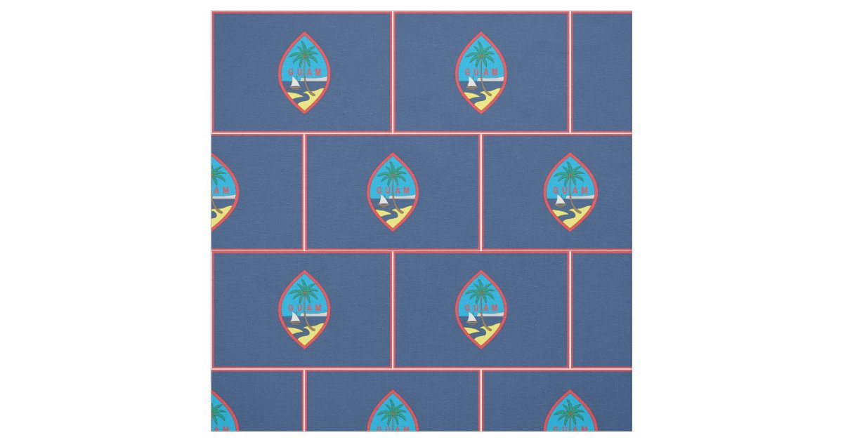 GUAM Flag - Fabric | Zazzle