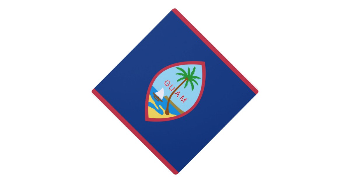 Guam flag graduation cap topper | Zazzle